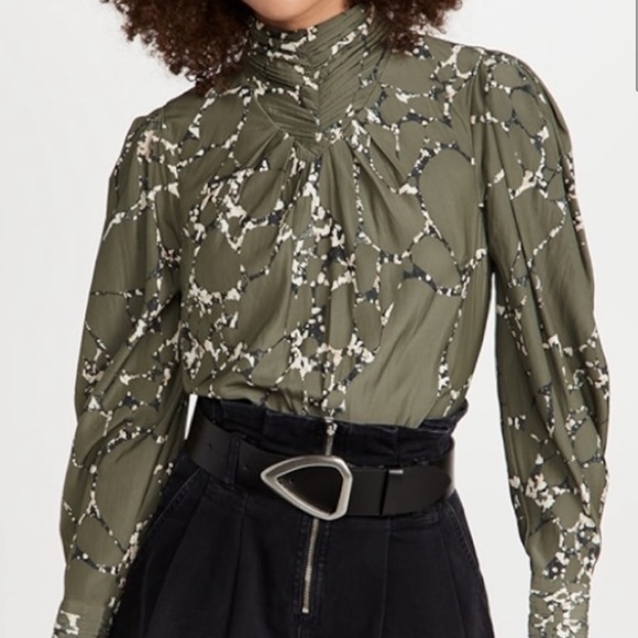 ba&sh | Tops | Bash Mocean Animal Print Top | Poshmark